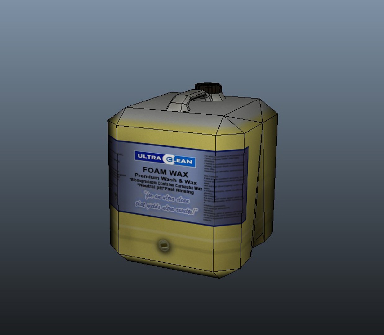 Plastic Chemical Container 3d Model