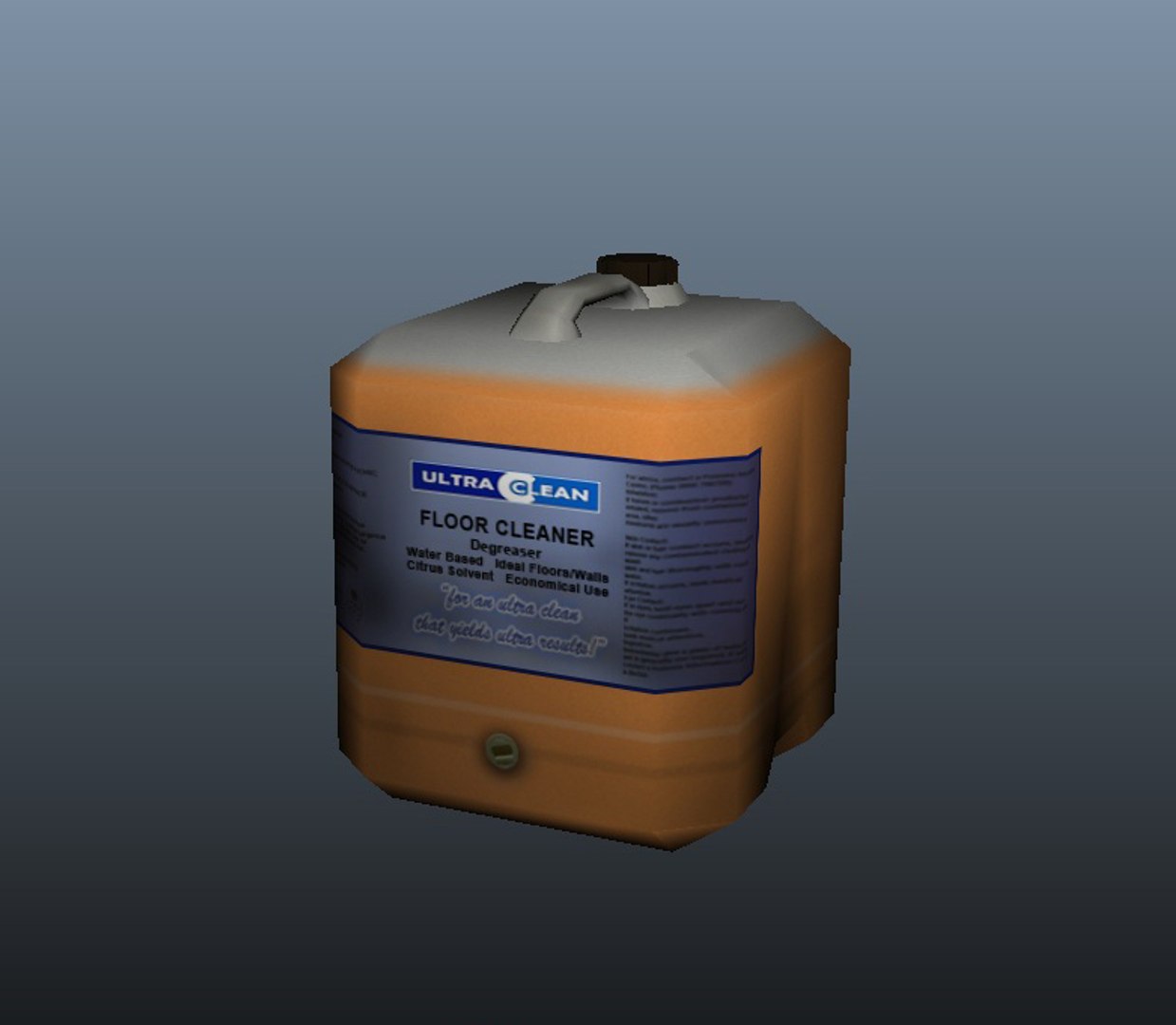 Plastic Chemical Container 3d Model