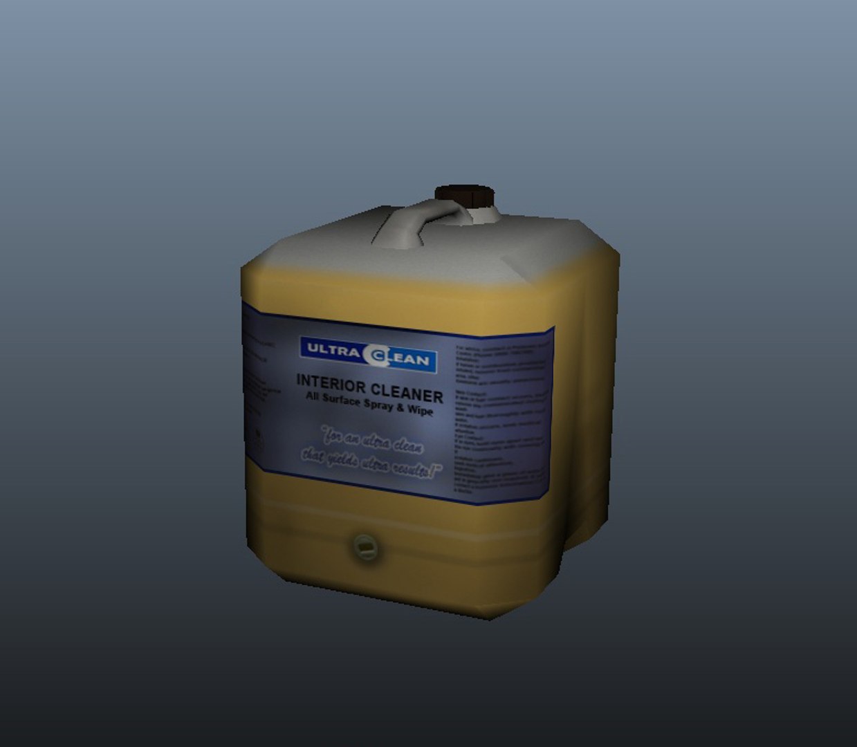 Plastic Chemical Container 3d Model