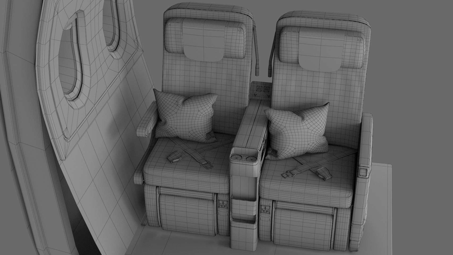 3D model premium economy airplane seat - TurboSquid 1463618