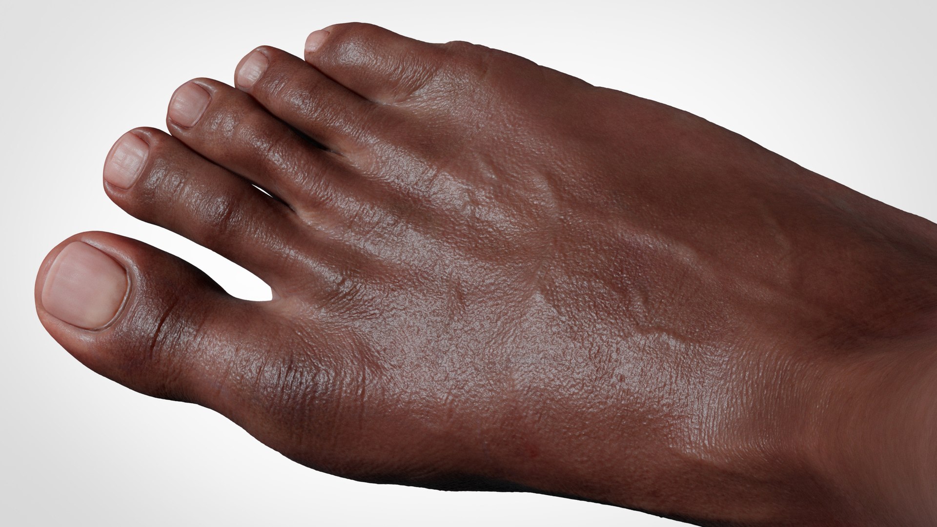 Foot Black 3D Model - TurboSquid 1764102
