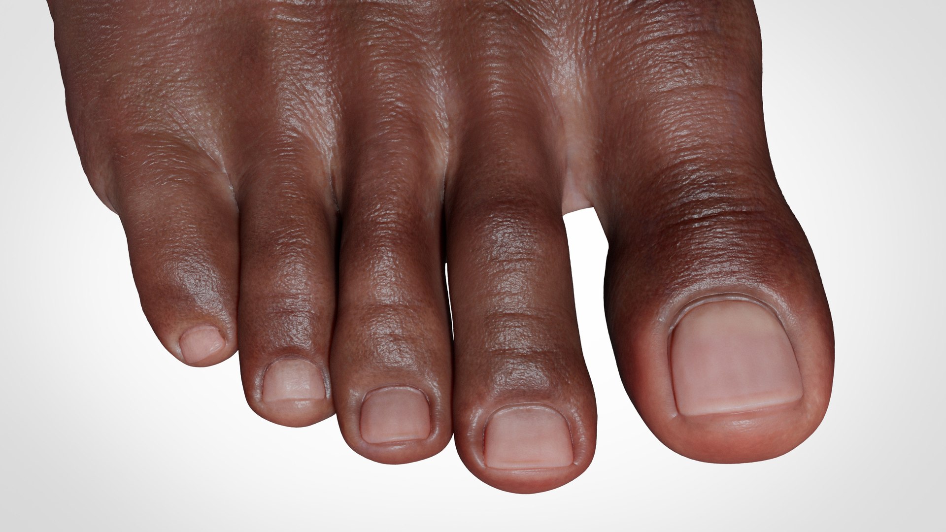 Foot Black 3D Model - TurboSquid 1764102