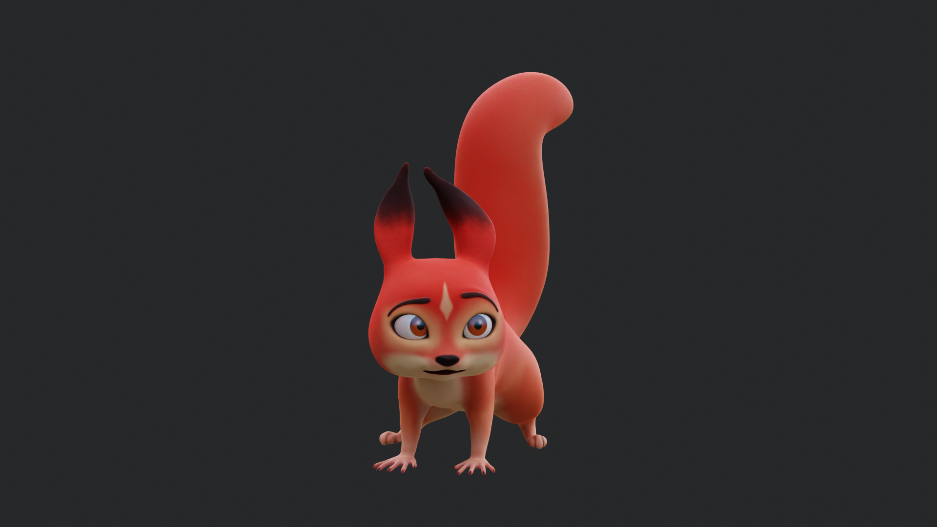 3D Cartoon Squirrel - TurboSquid 2071699