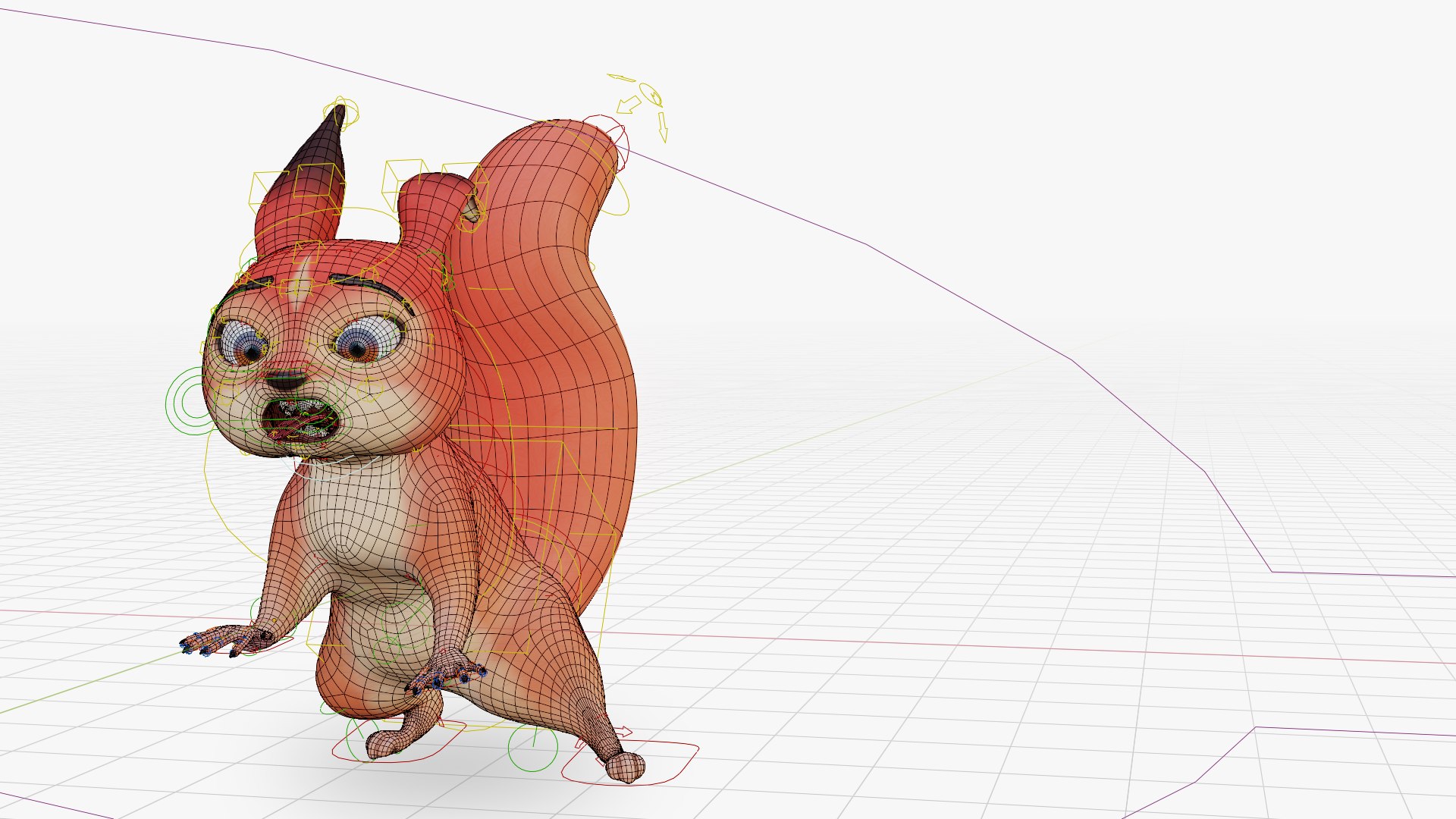 3D Cartoon Squirrel - TurboSquid 2071699