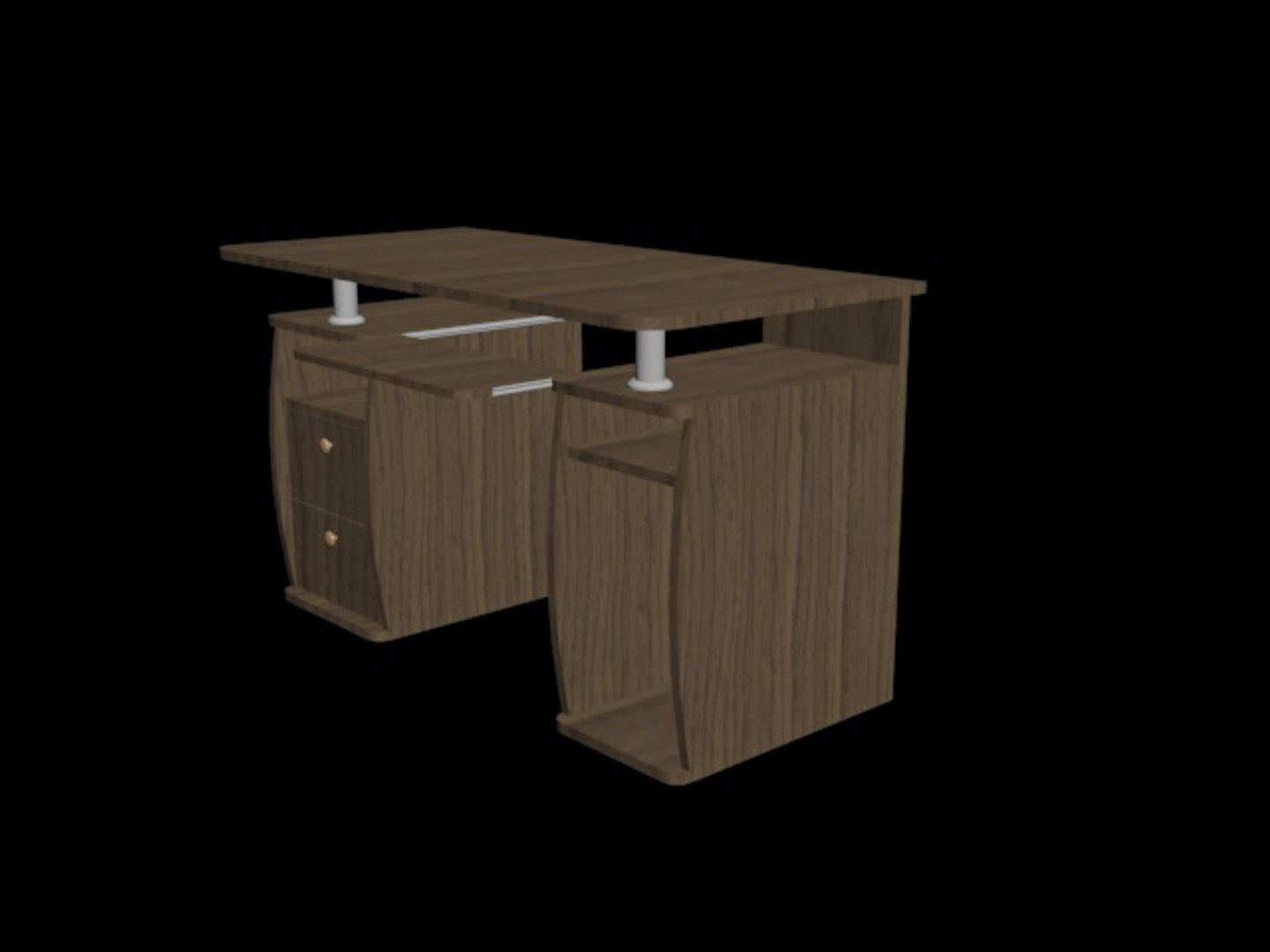 Computer Table 3D Model - TurboSquid 1327727