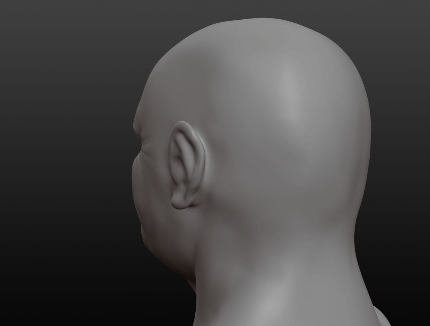 3D Male Head Base Mesh Model - TurboSquid 1625887