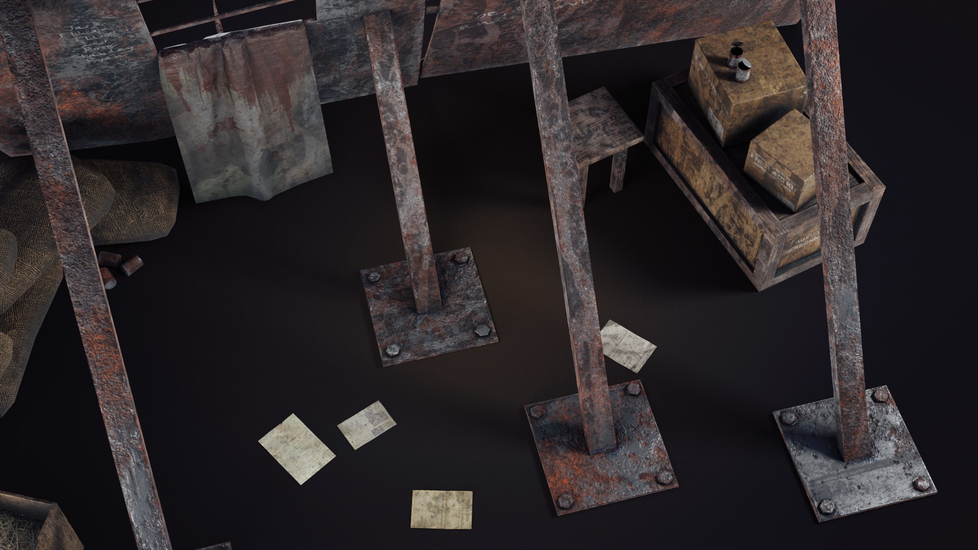 Props Shield Surviving 3D Model - TurboSquid 1598536