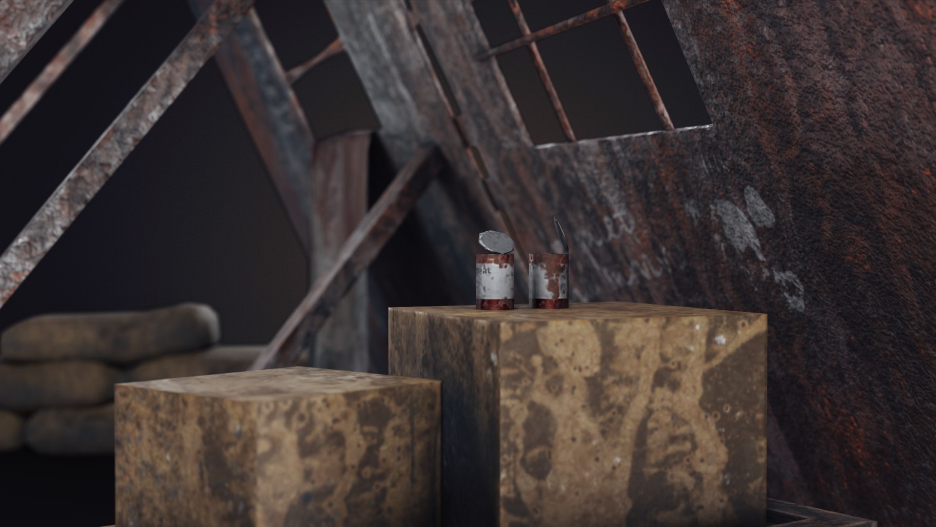 Props Shield Surviving 3D Model - TurboSquid 1598536