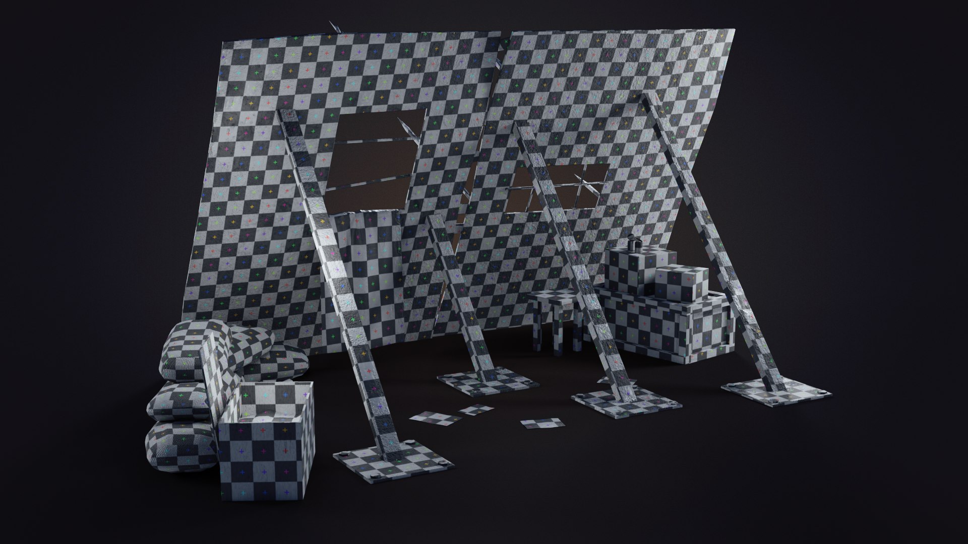 Props Shield Surviving 3D Model - TurboSquid 1598536