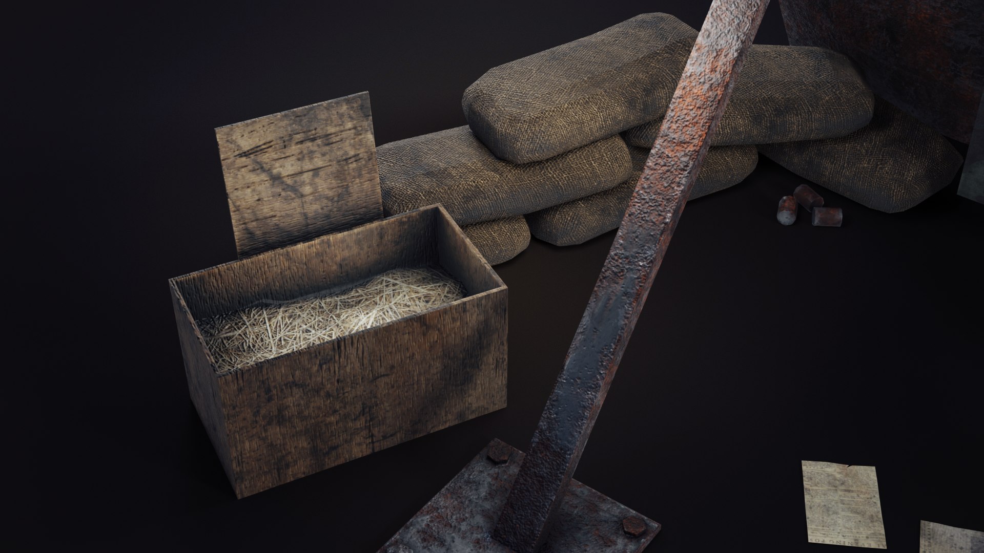 Props Shield Surviving 3D Model - TurboSquid 1598536