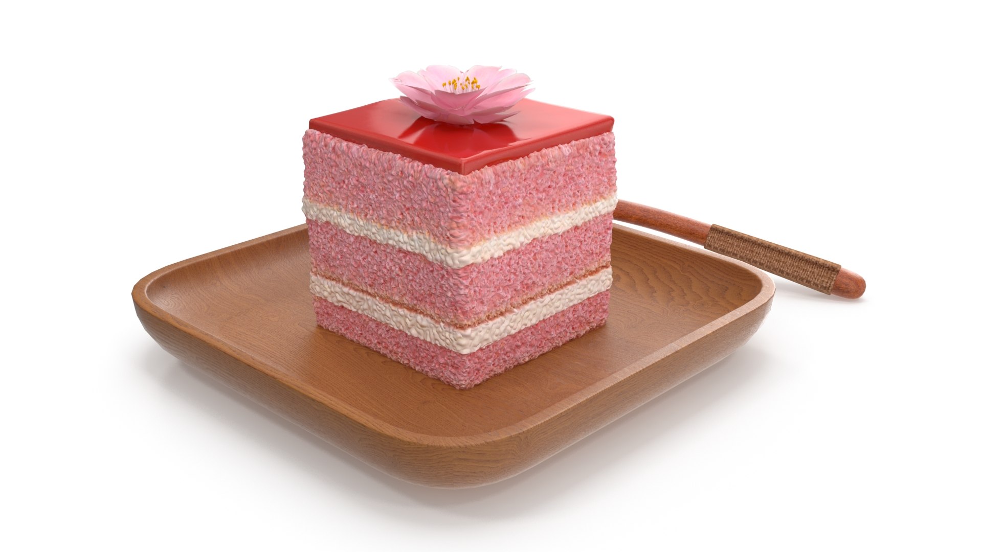 Japanese Cake 004 3D Model - TurboSquid 2255714