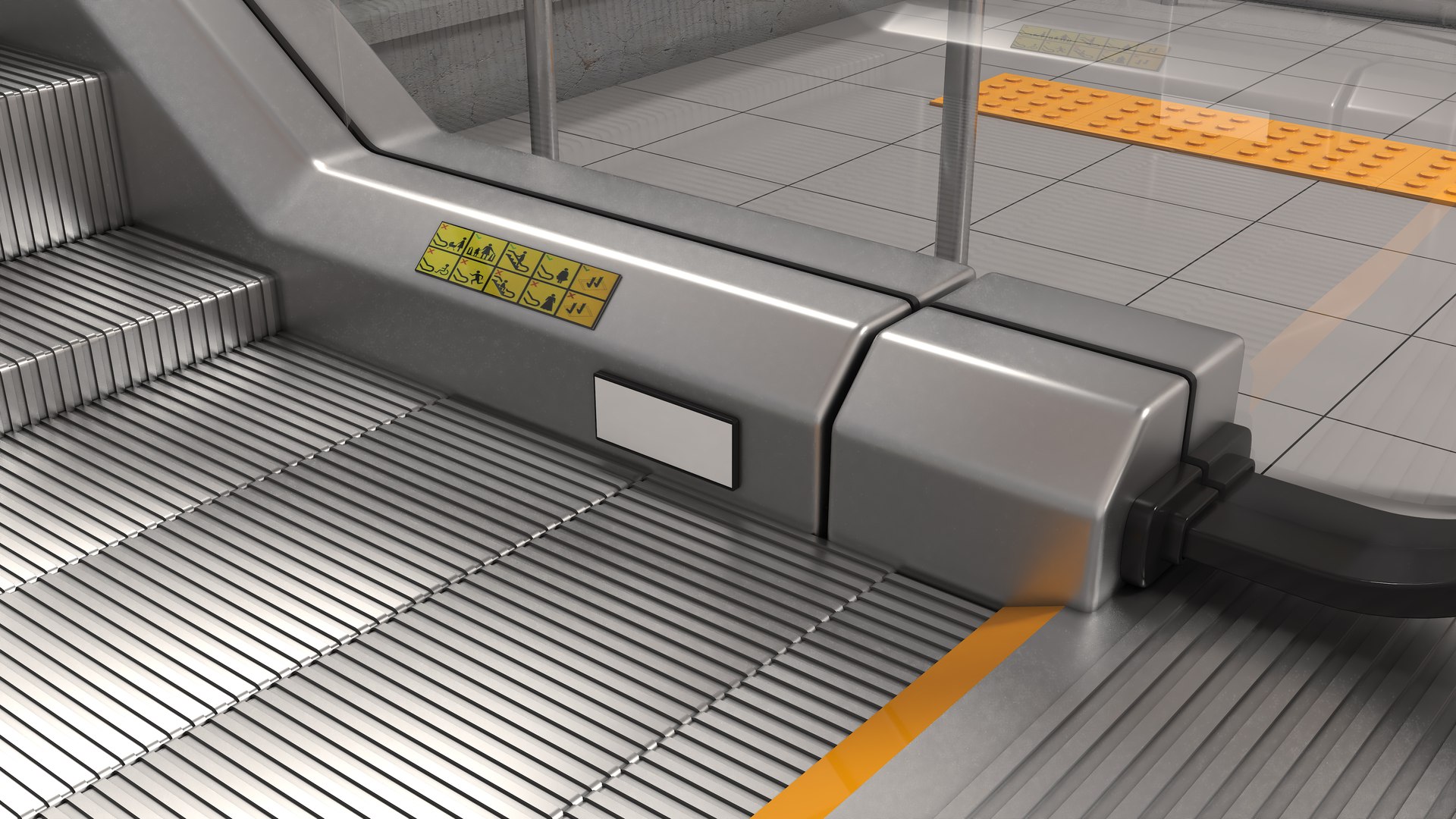 Underground Tube Escalator 3D - TurboSquid 2245008