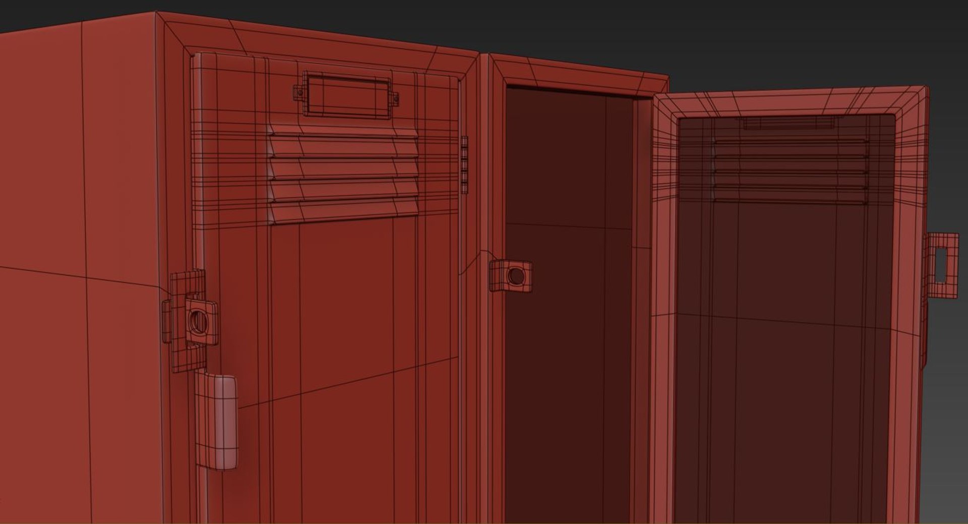 Sports Lockers 3d Model