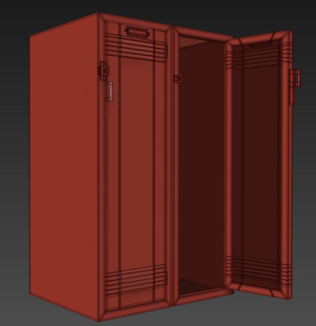 Sports Lockers 3d Model