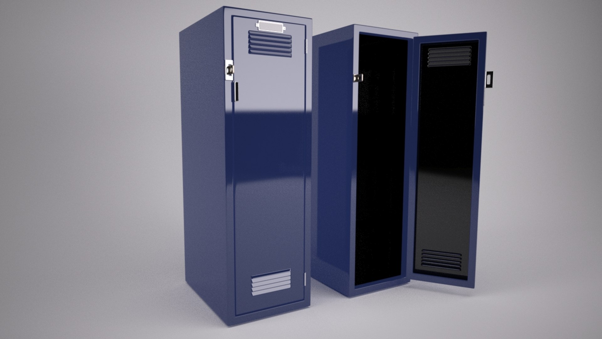 Sports Lockers 3d Model
