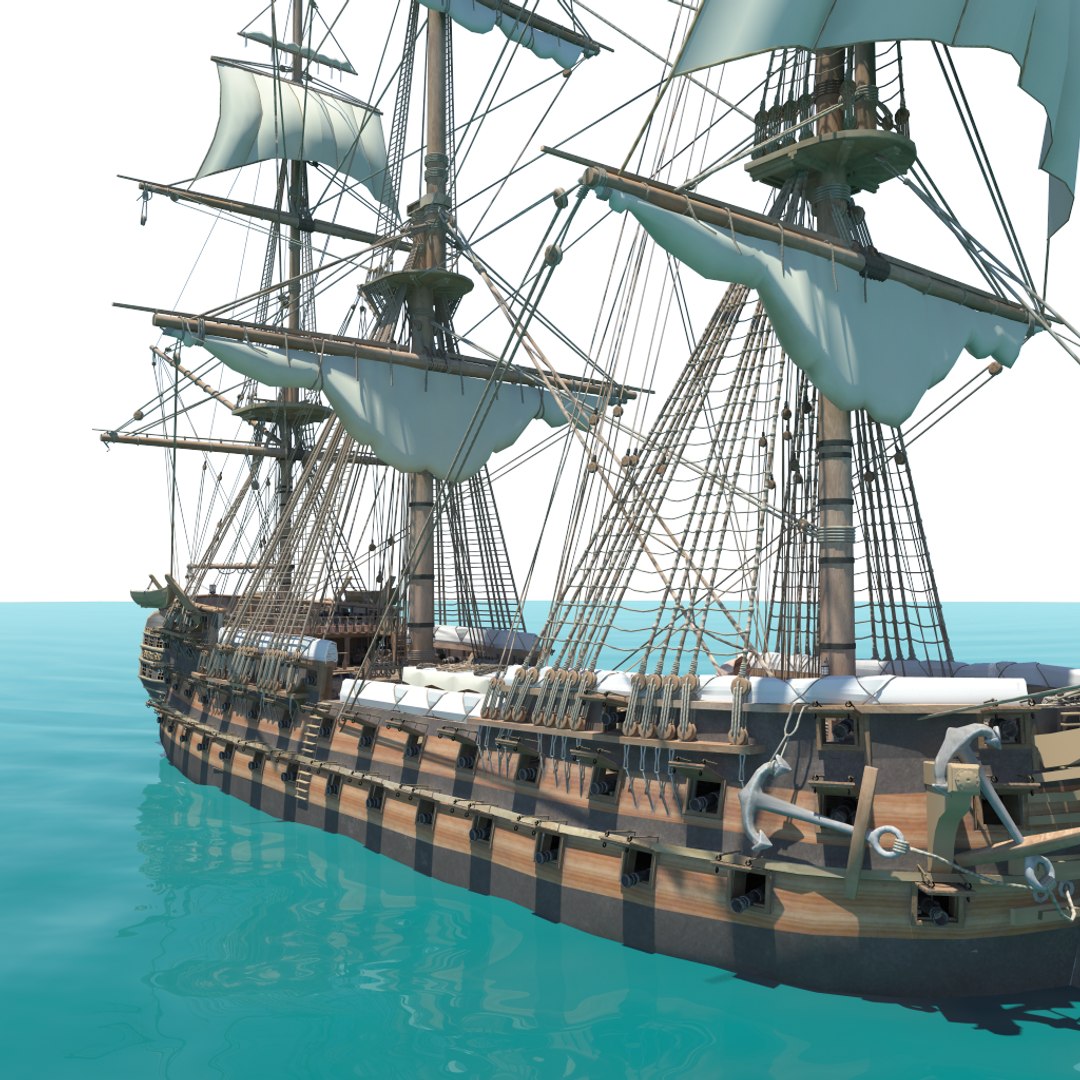 3D Model Ship Realistic Rig - TurboSquid 1245895