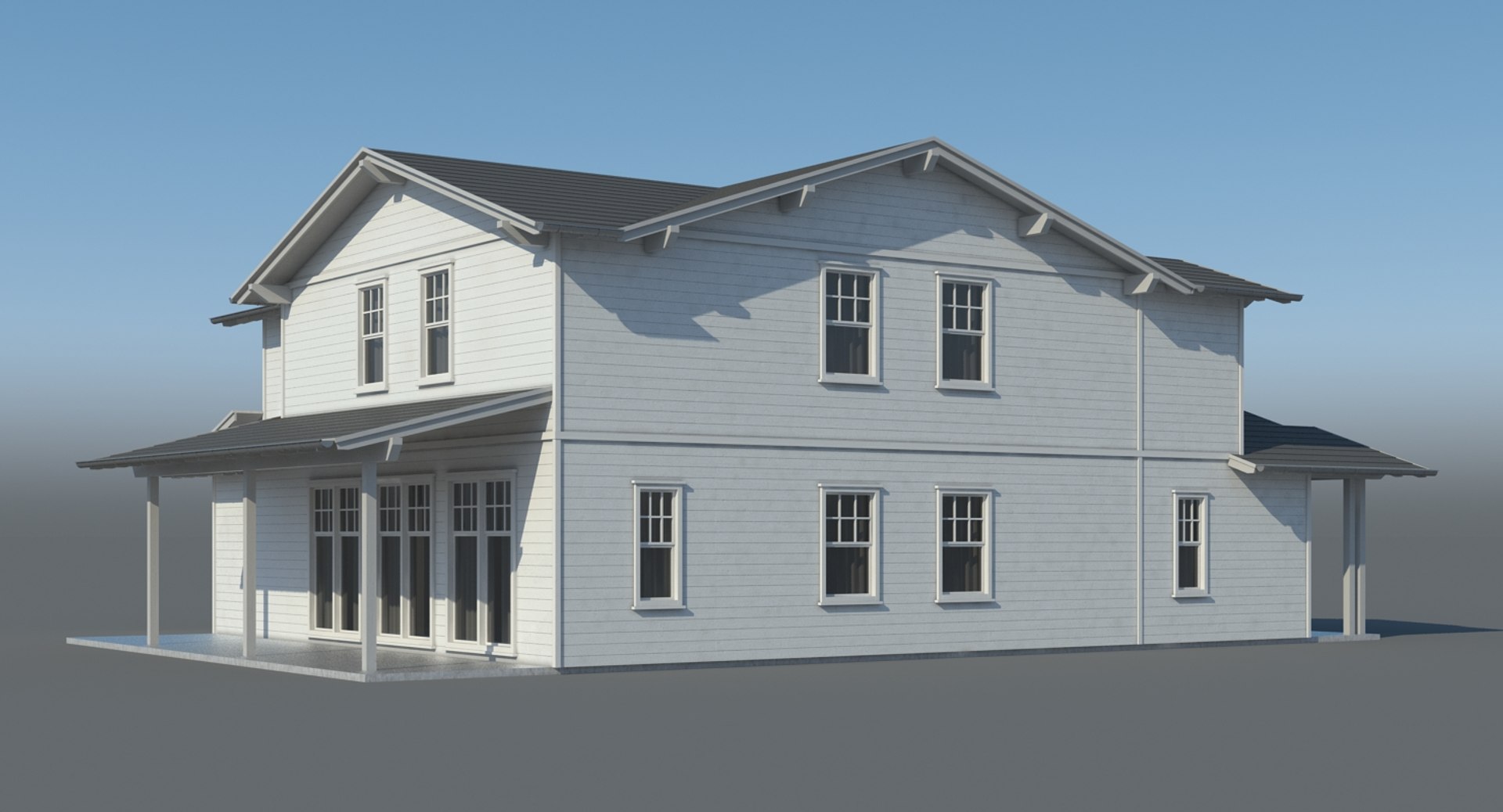 Family House 3d Model