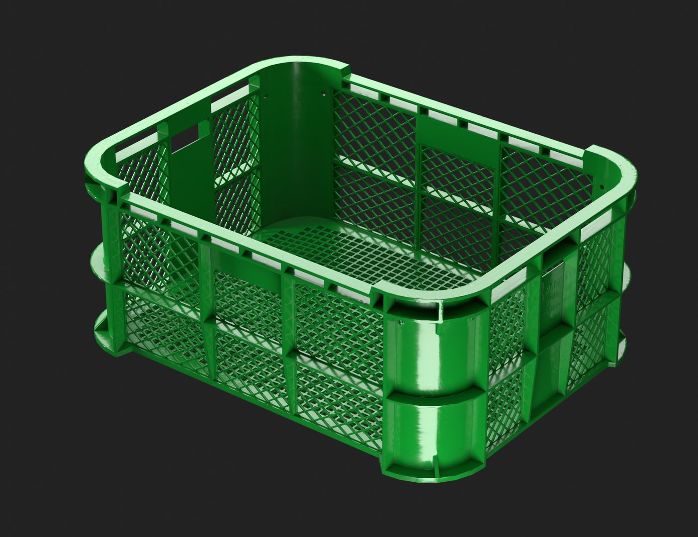 3D Model Plastic Basket - TurboSquid 2050288