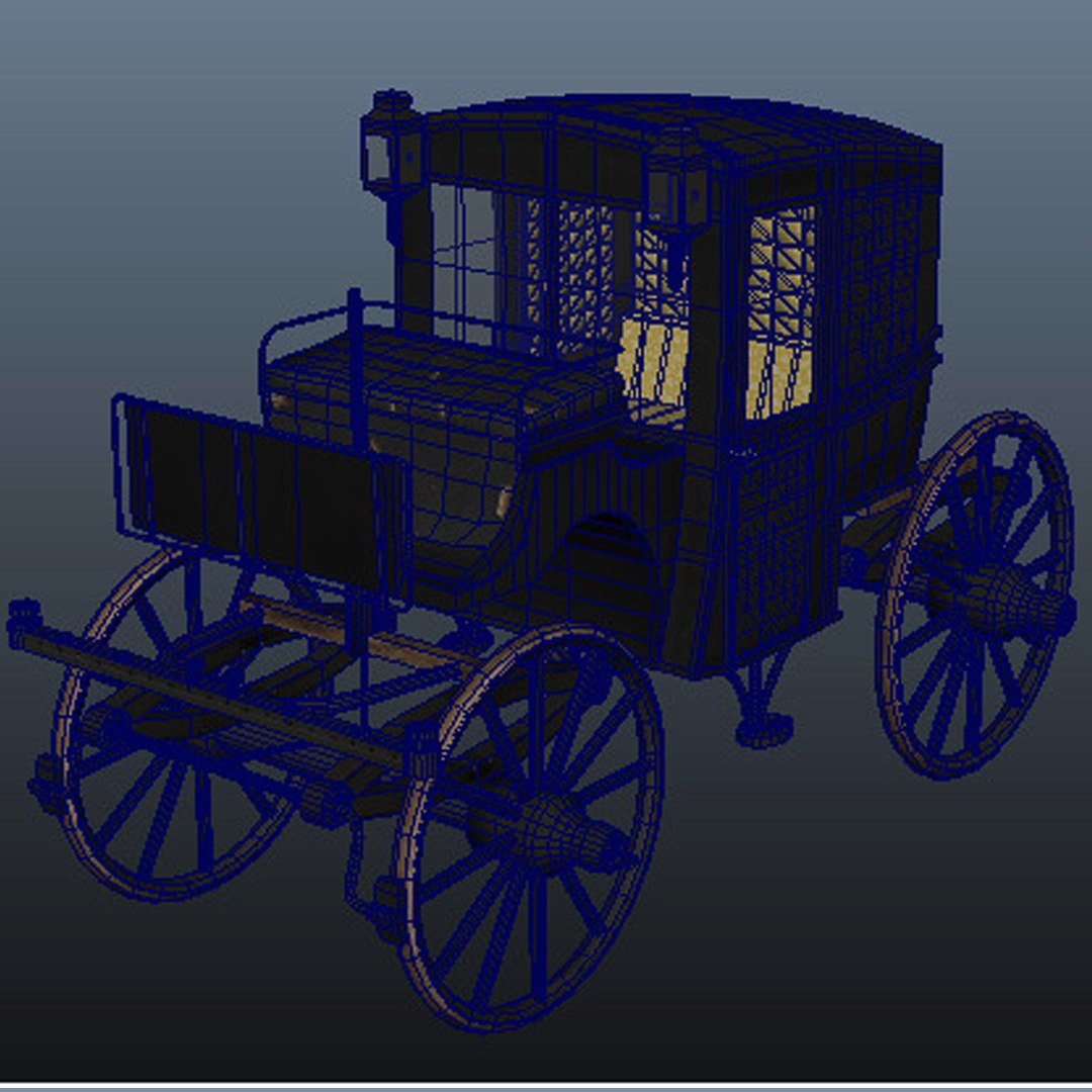 victorian brougham carriage 3d 3ds