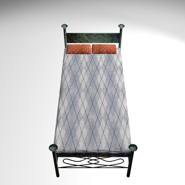 3d model old bed