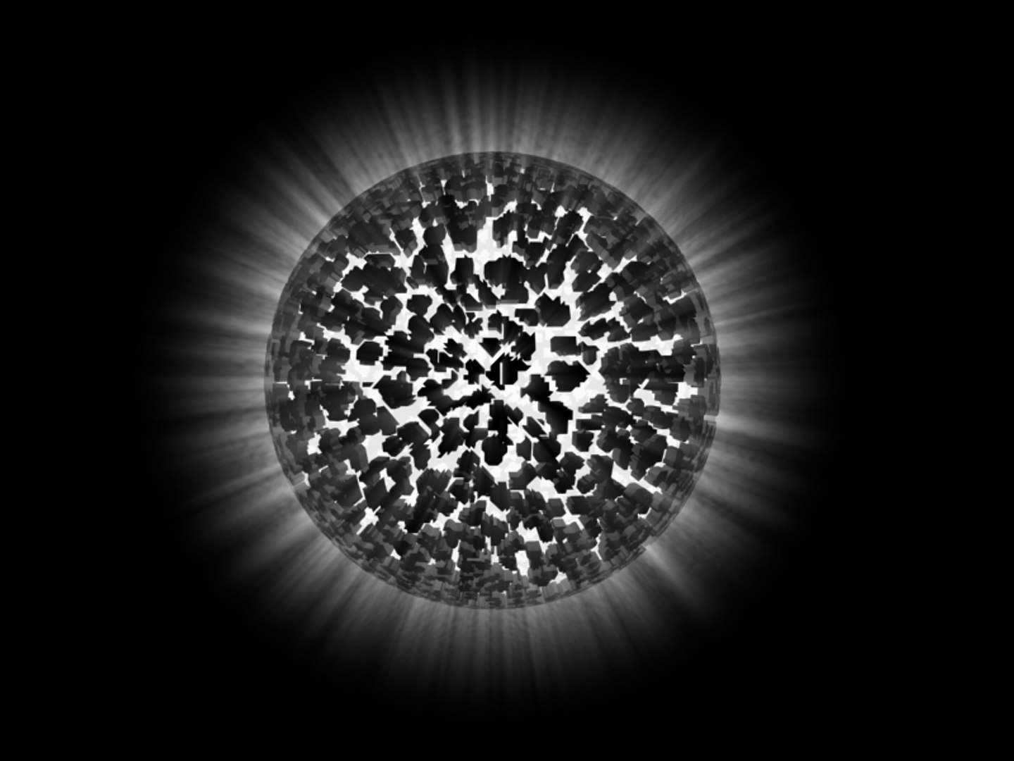 3d model particles object fragment