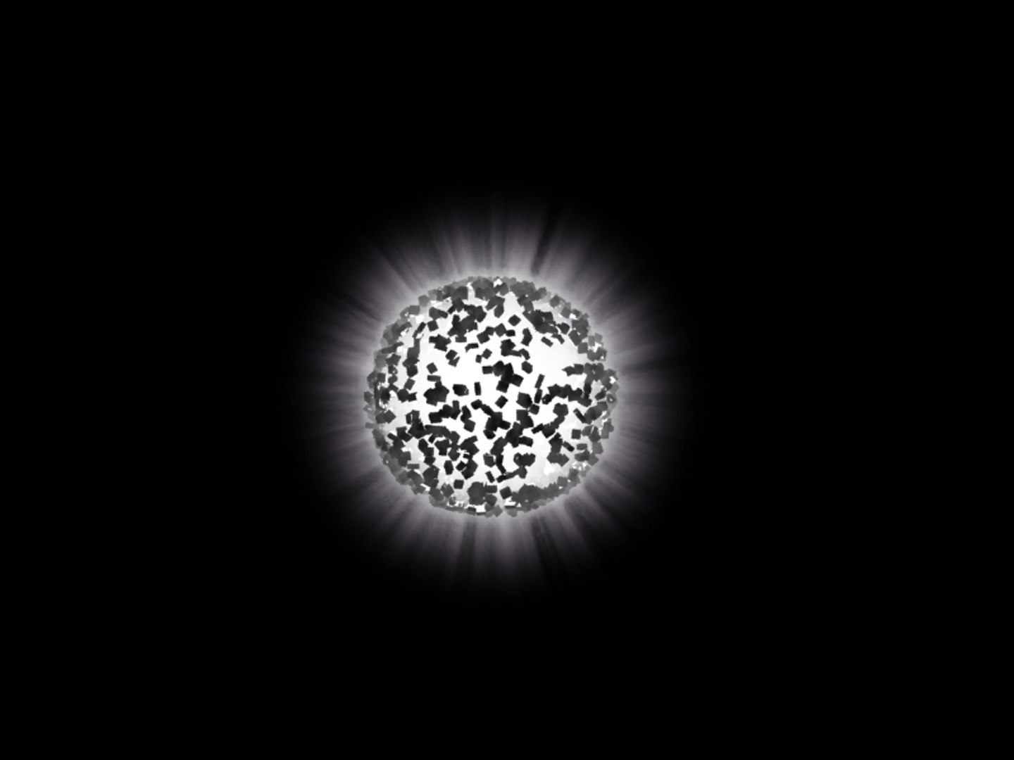 3d model particles object fragment