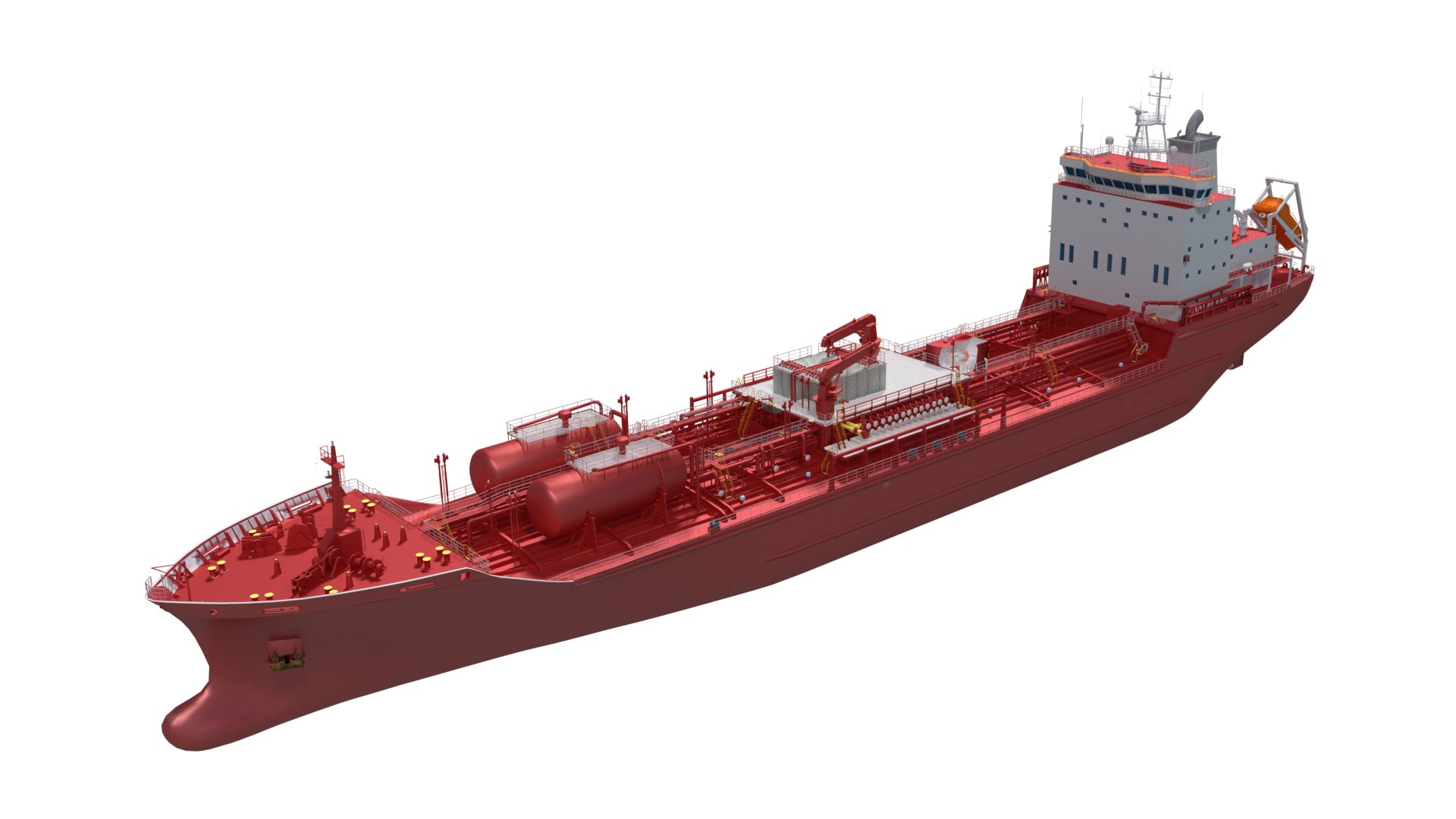 3D 145m chemical tanker air - TurboSquid 1248350