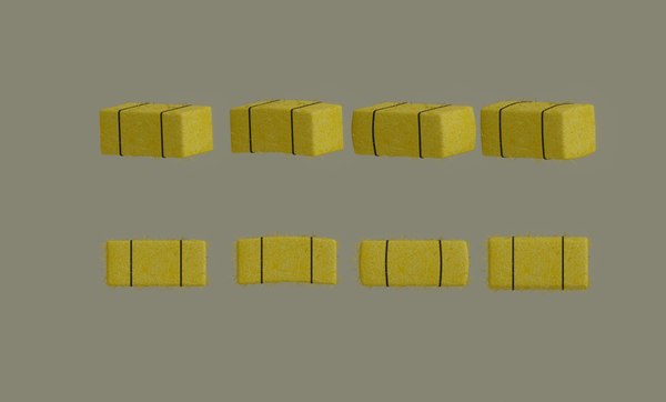 3D Hay Block model - TurboSquid 1757207