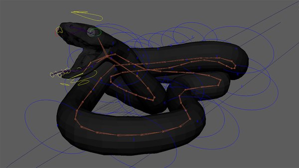 Black Mamba Rigged Animated 3D 모델 - TurboSquid 1724803