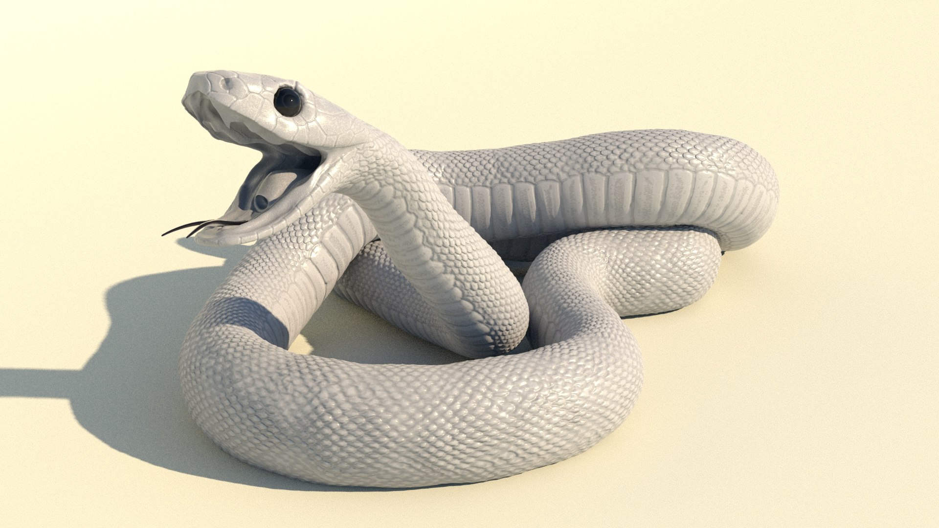 3D Black Mamba Rigged Animated - TurboSquid 1724803