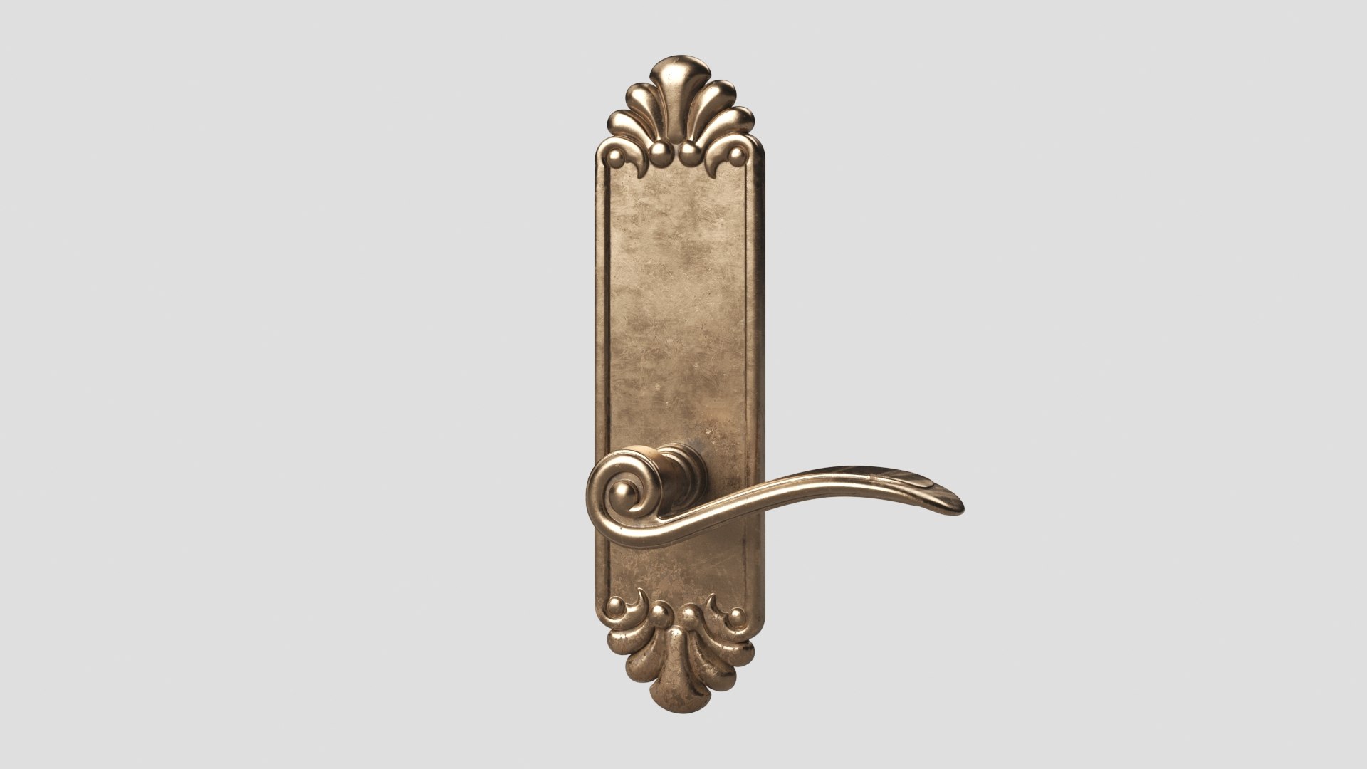 Bronze Classic Handle 3D model - TurboSquid 1852738