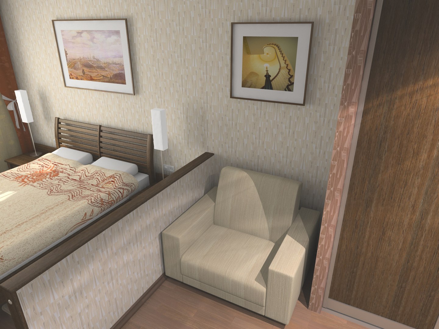 3d model flat
