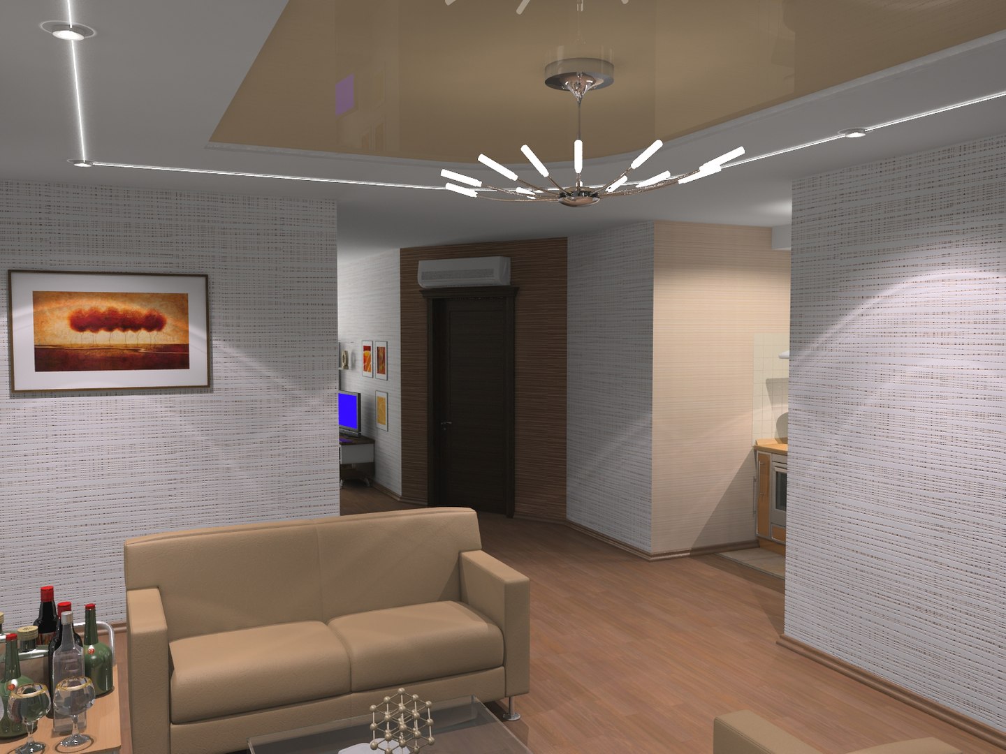 3d model flat
