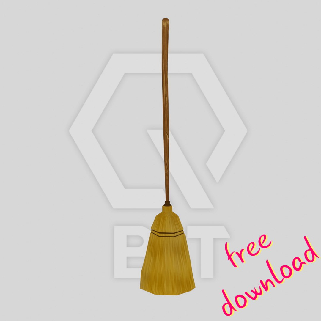 Free 3D Broom Pack V2 DEMO Low Poly Cartoon - TurboSquid 1873808
