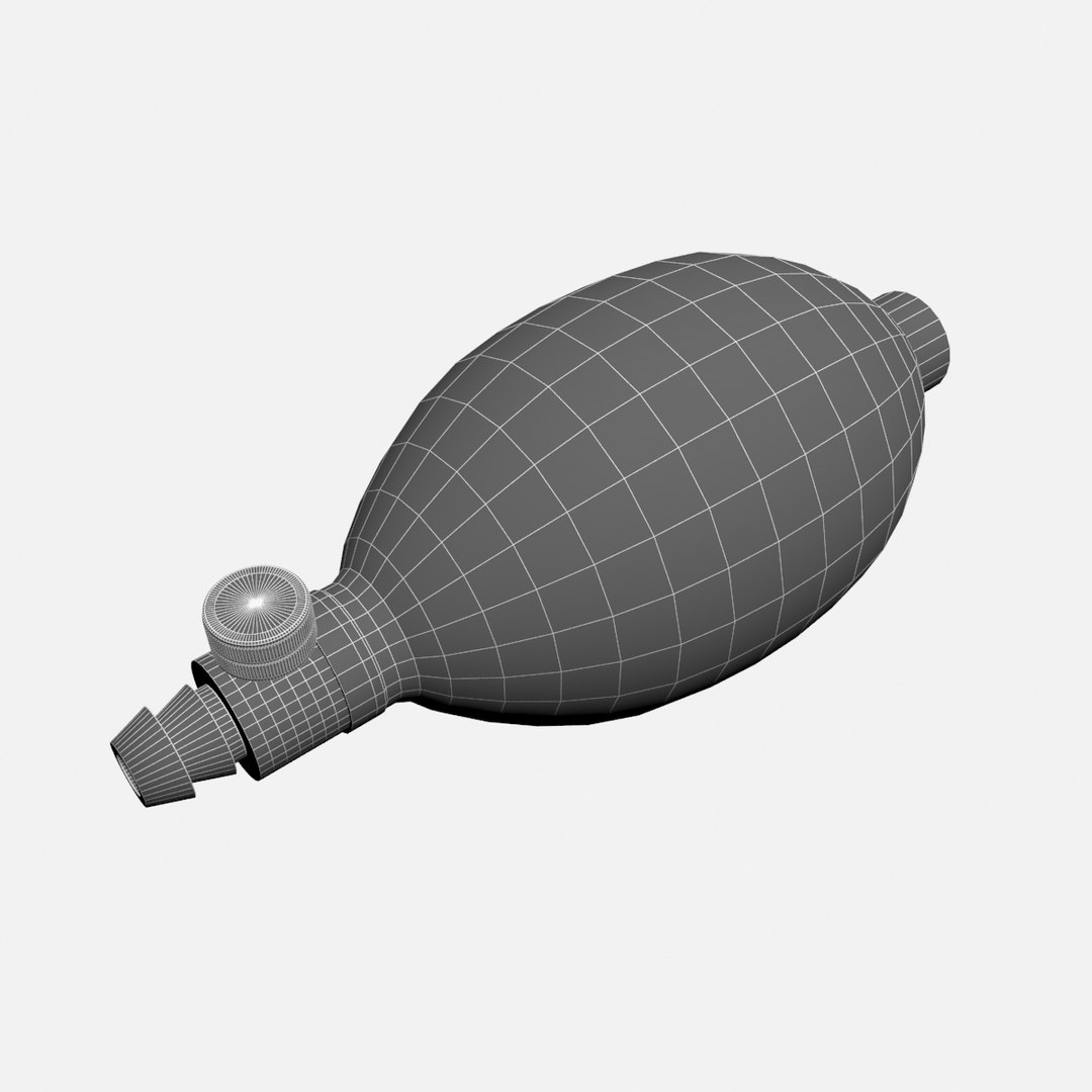 Inflation Blood Pressure Bulb 3D Model - TurboSquid 1178644