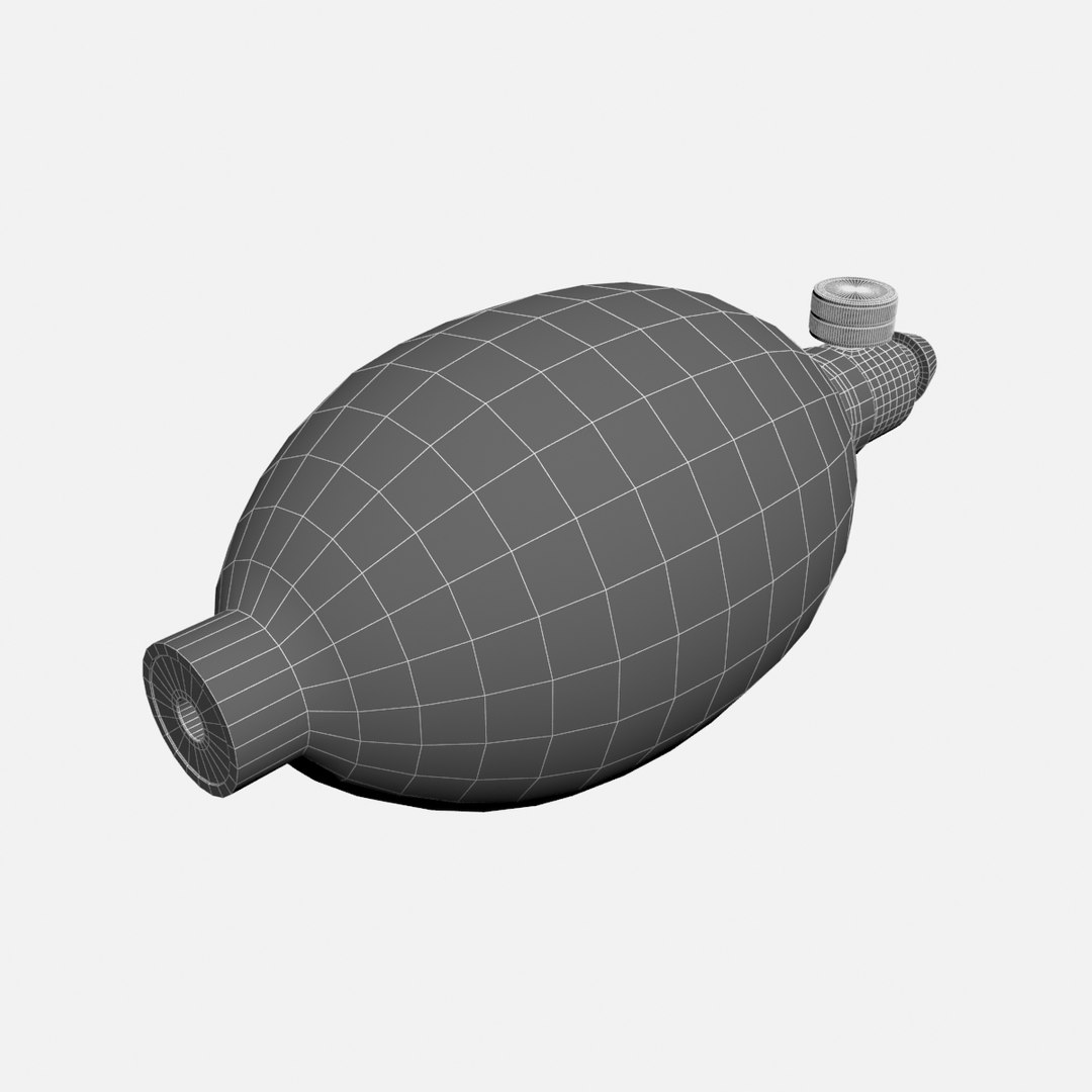 Inflation Blood Pressure Bulb 3D Model - TurboSquid 1178644