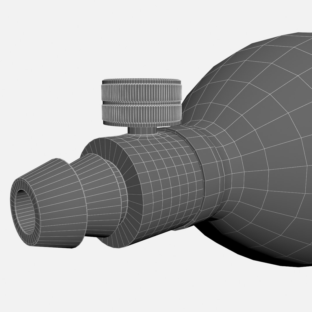 Inflation Blood Pressure Bulb 3D Model - TurboSquid 1178644