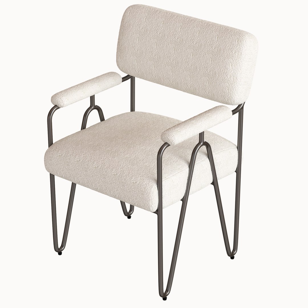 Coco Republic Lydia Dining Chair 3D Model - TurboSquid 2184226