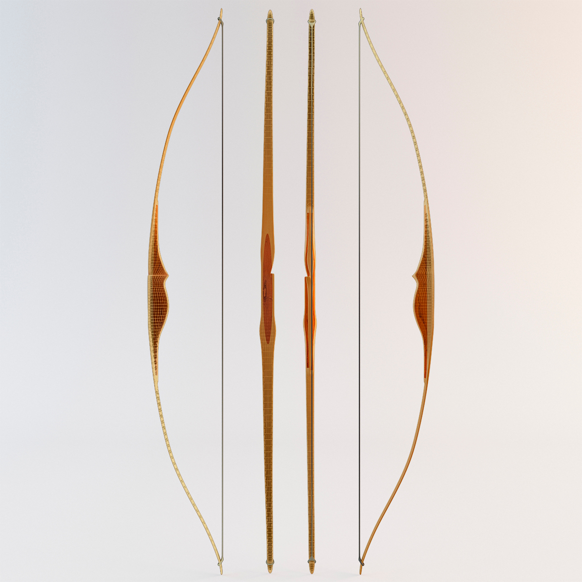longbow weapon 3d model
