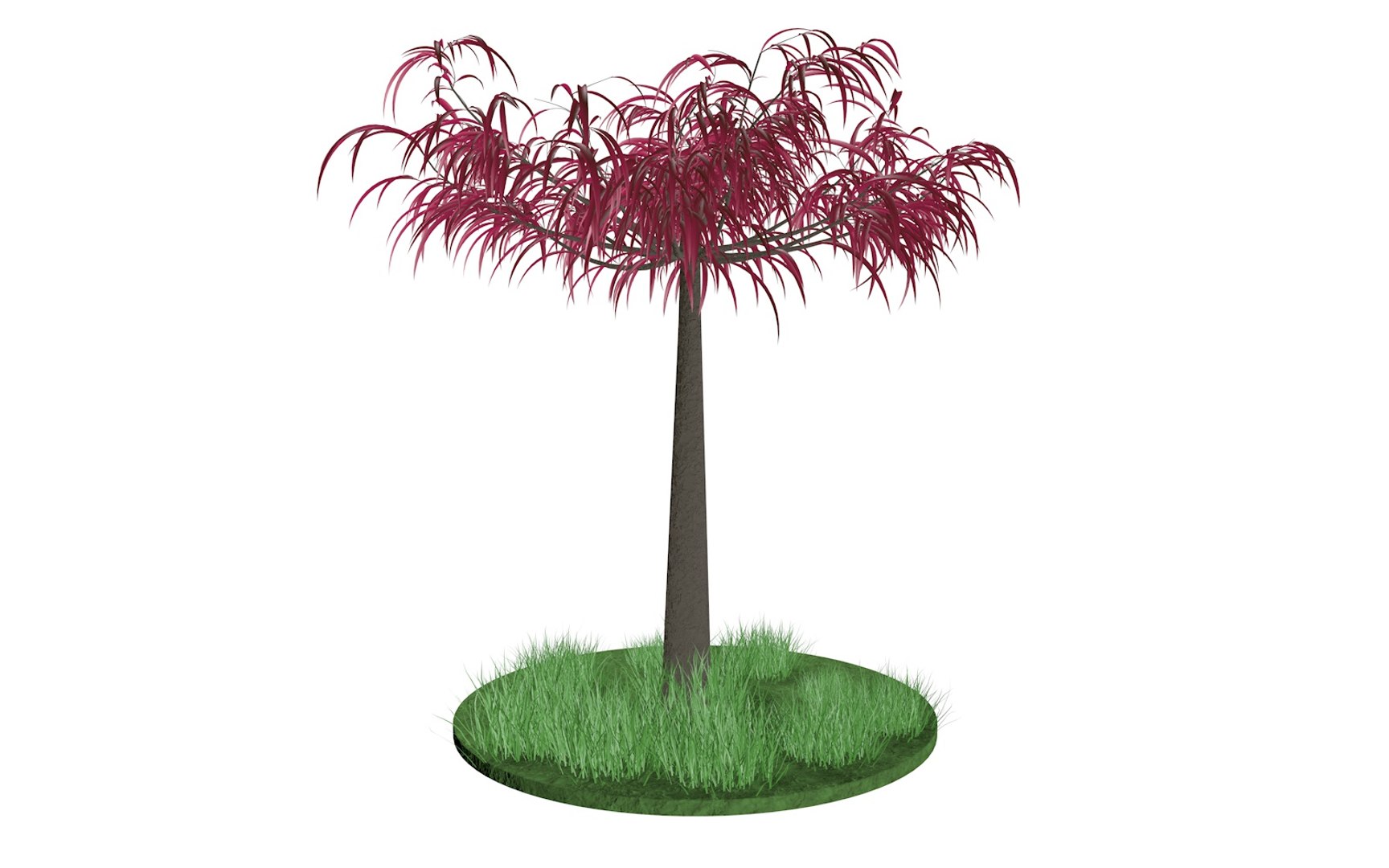 3D tree red - TurboSquid 1469565