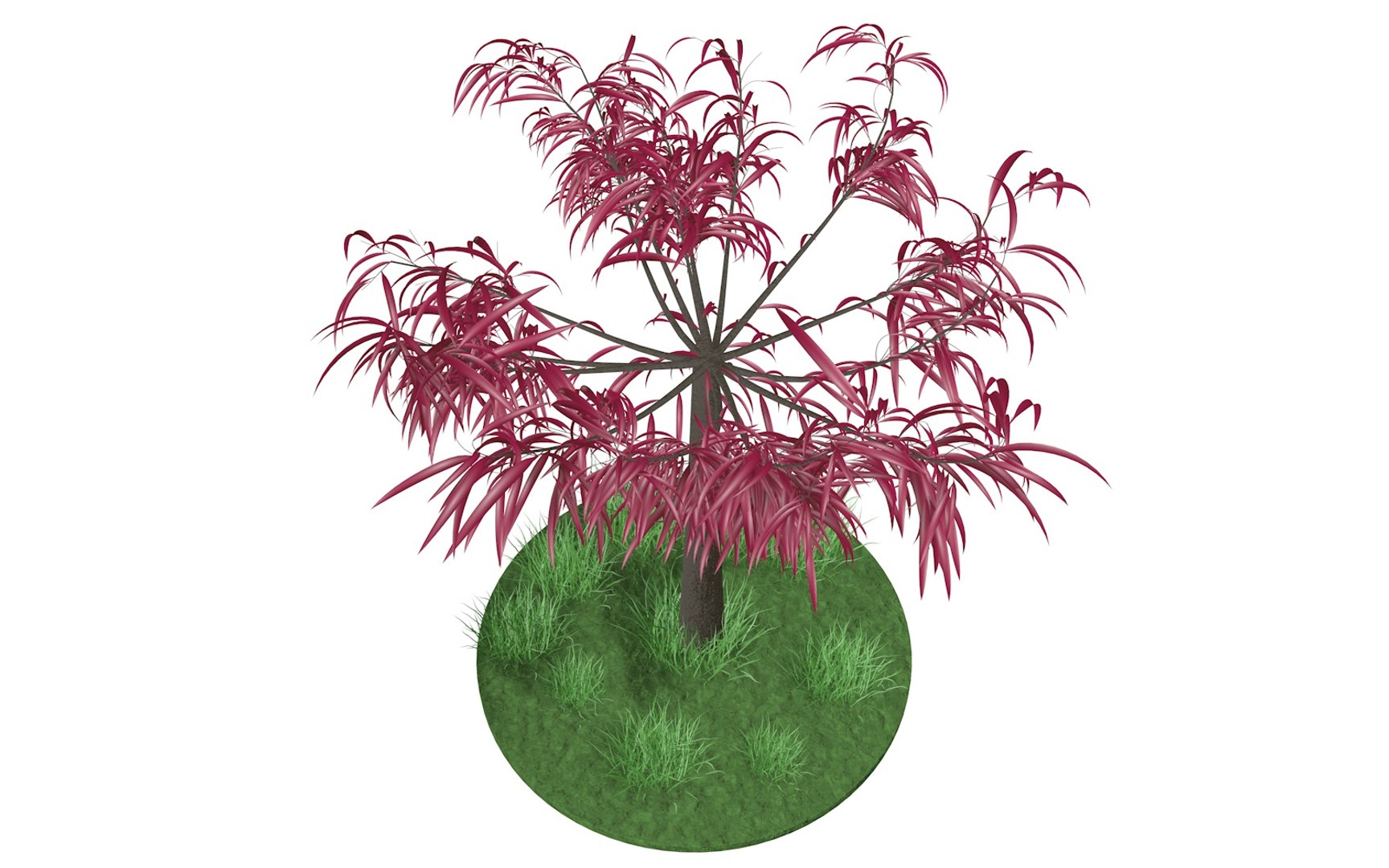 3D tree red - TurboSquid 1469565