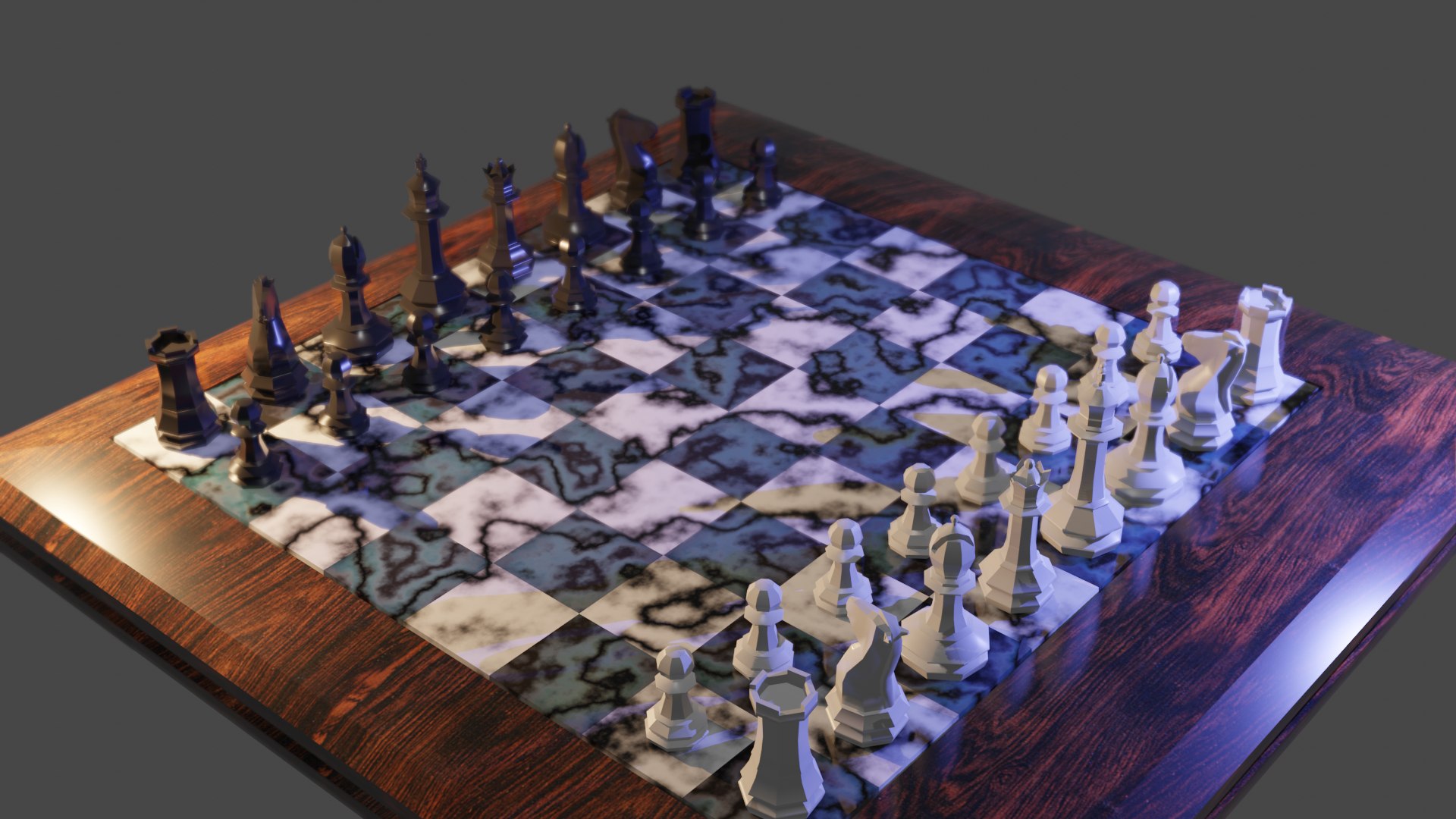 3D Realistic Chess Board Model - TurboSquid 1588639