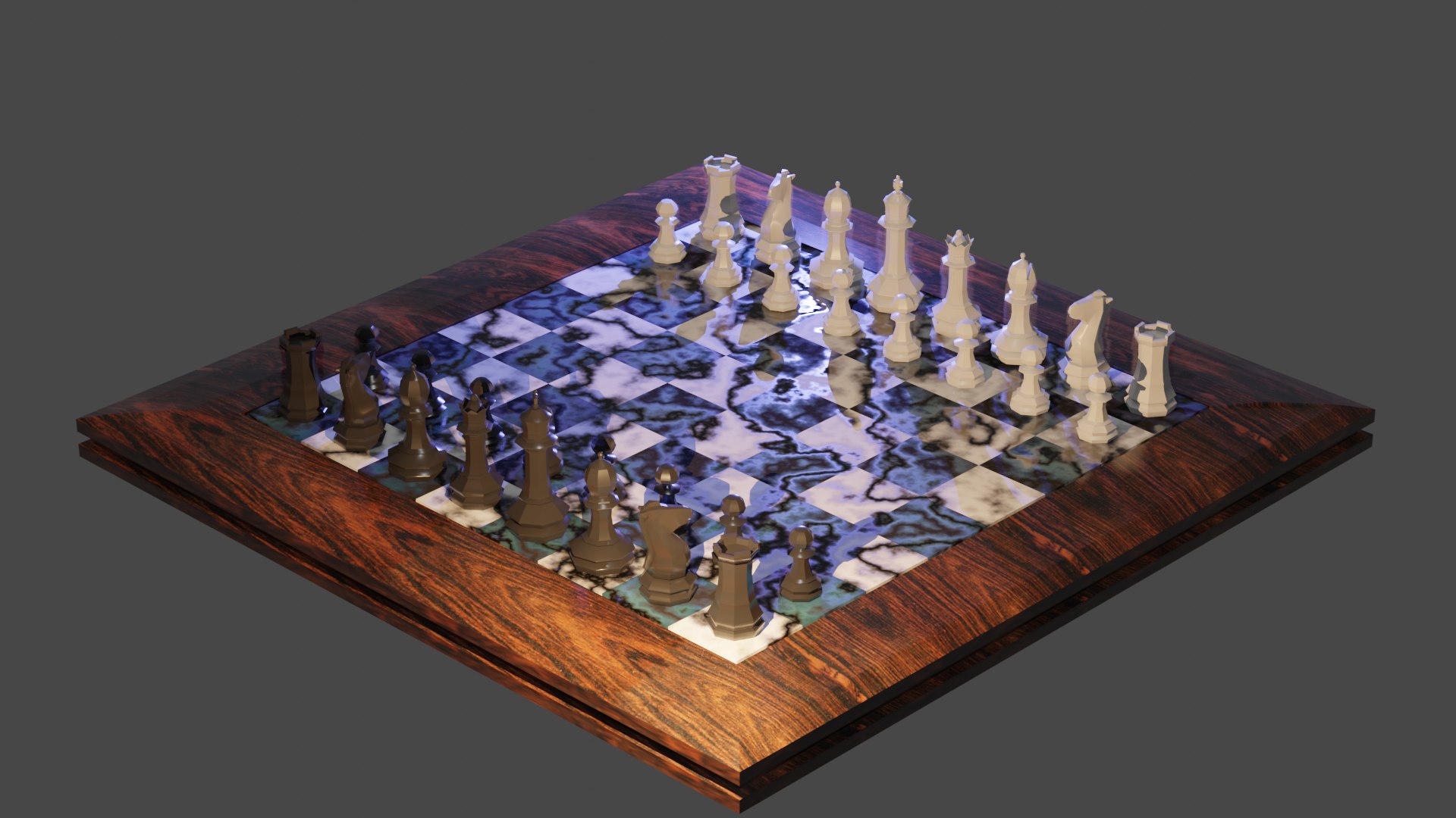 3D Realistic Chess Board Model - TurboSquid 1588639