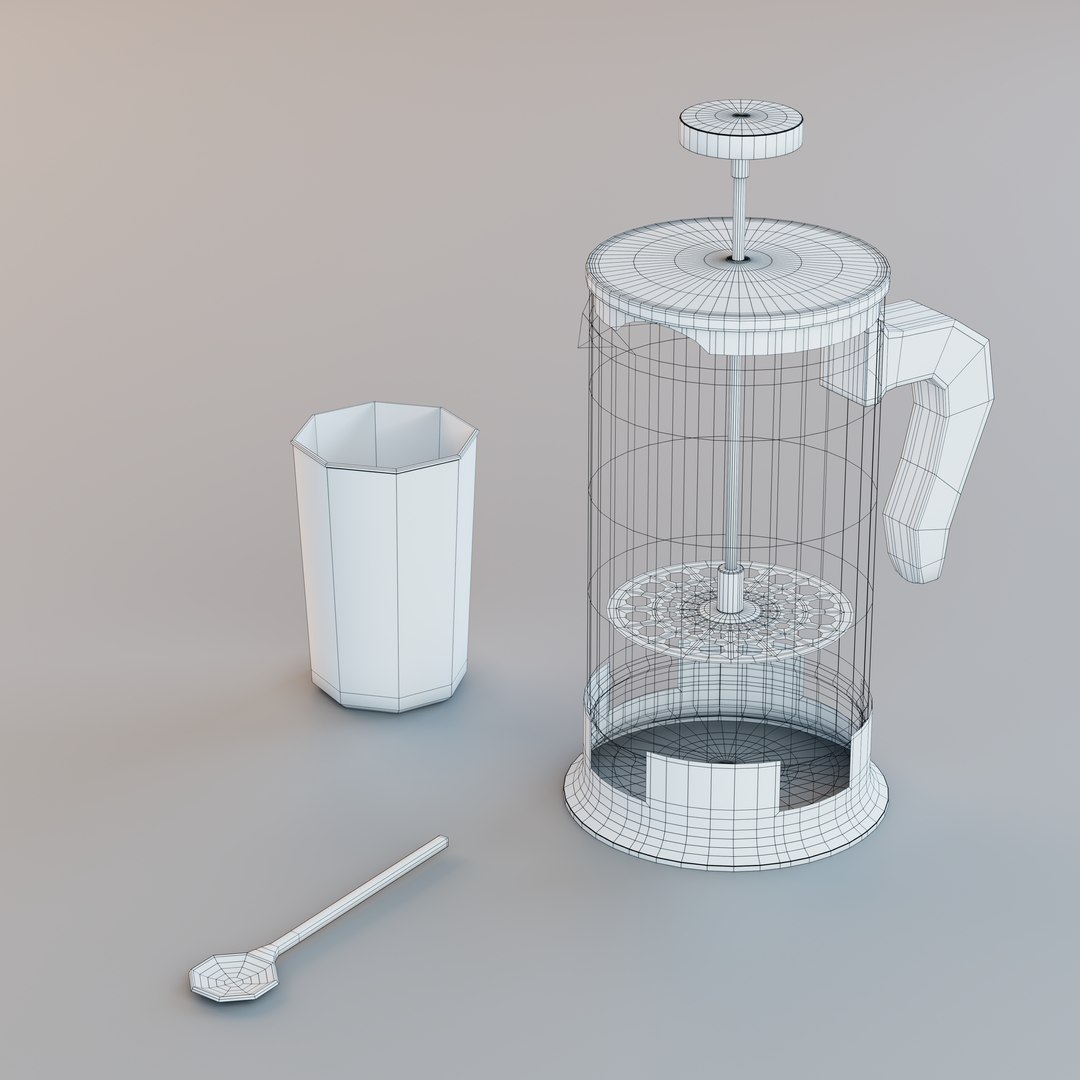 French Press IKEA Upphetta 3D Model - TurboSquid 2254080
