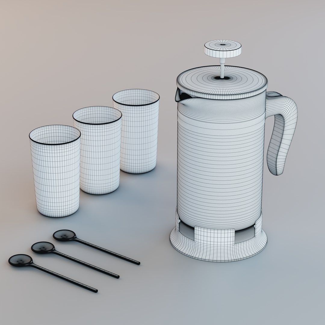 French Press IKEA Upphetta 3D Model - TurboSquid 2254080