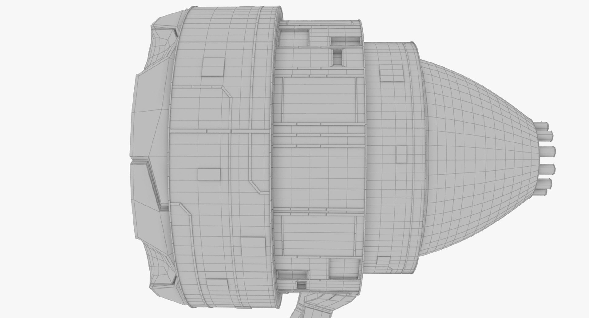 Science fiction space engines 3D model - TurboSquid 1178942