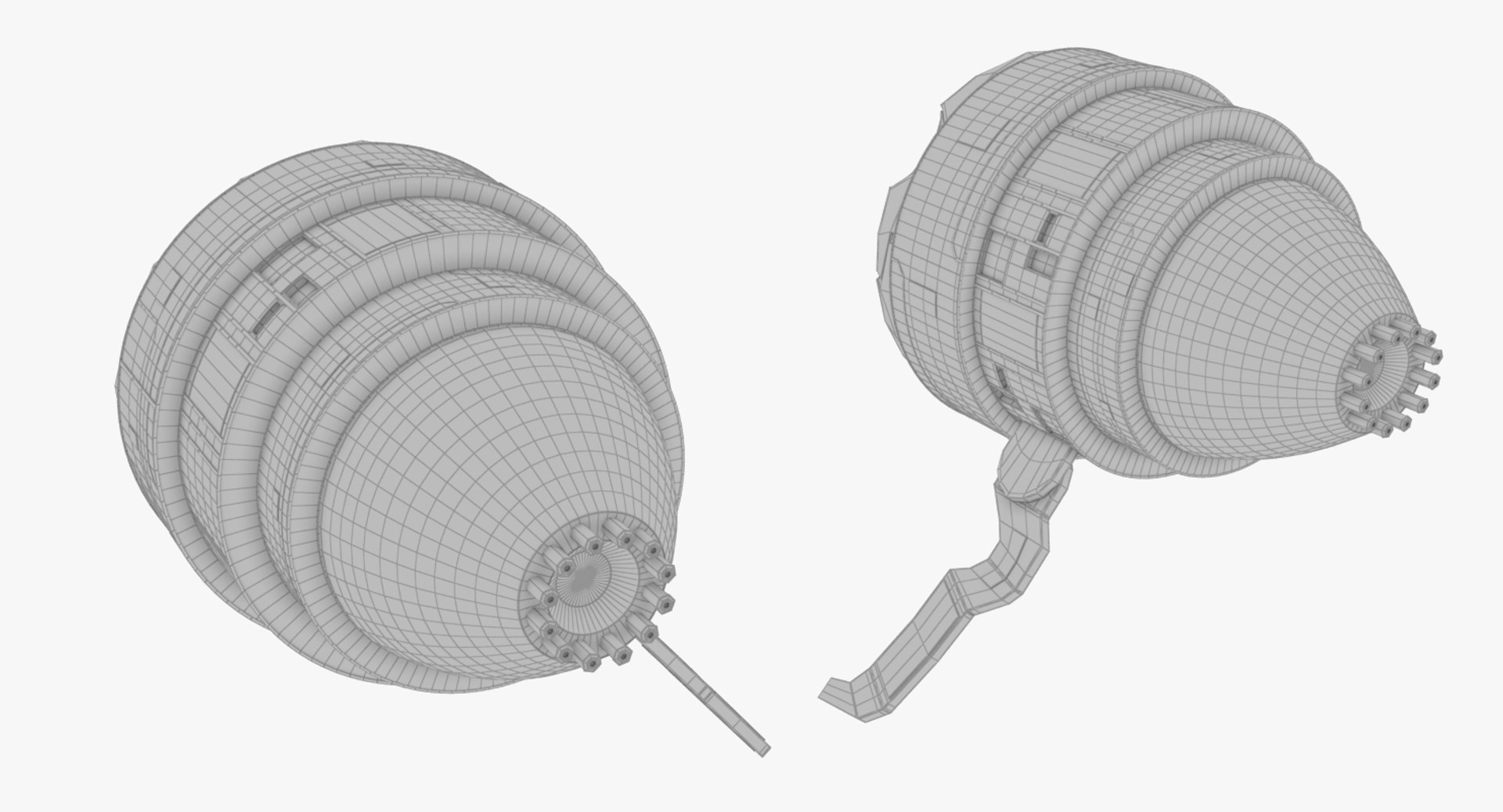 Science fiction space engines 3D model - TurboSquid 1178942