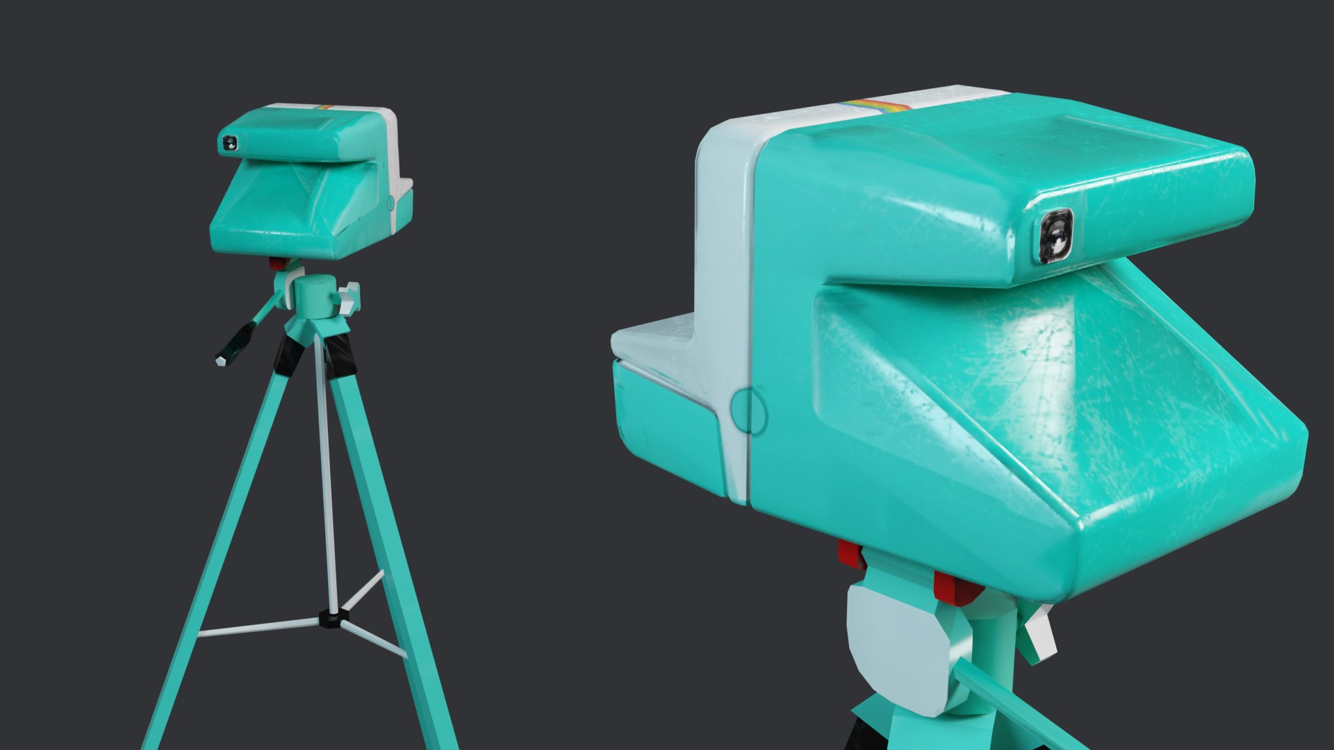 Polaroid Camera Tripod 3D Model - TurboSquid 1862396