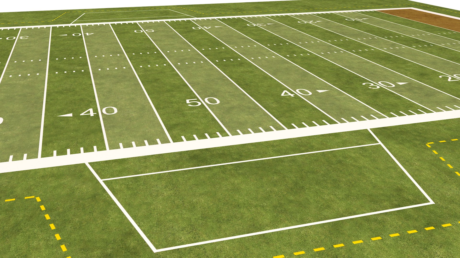 Field American Football Model - TurboSquid 1472872