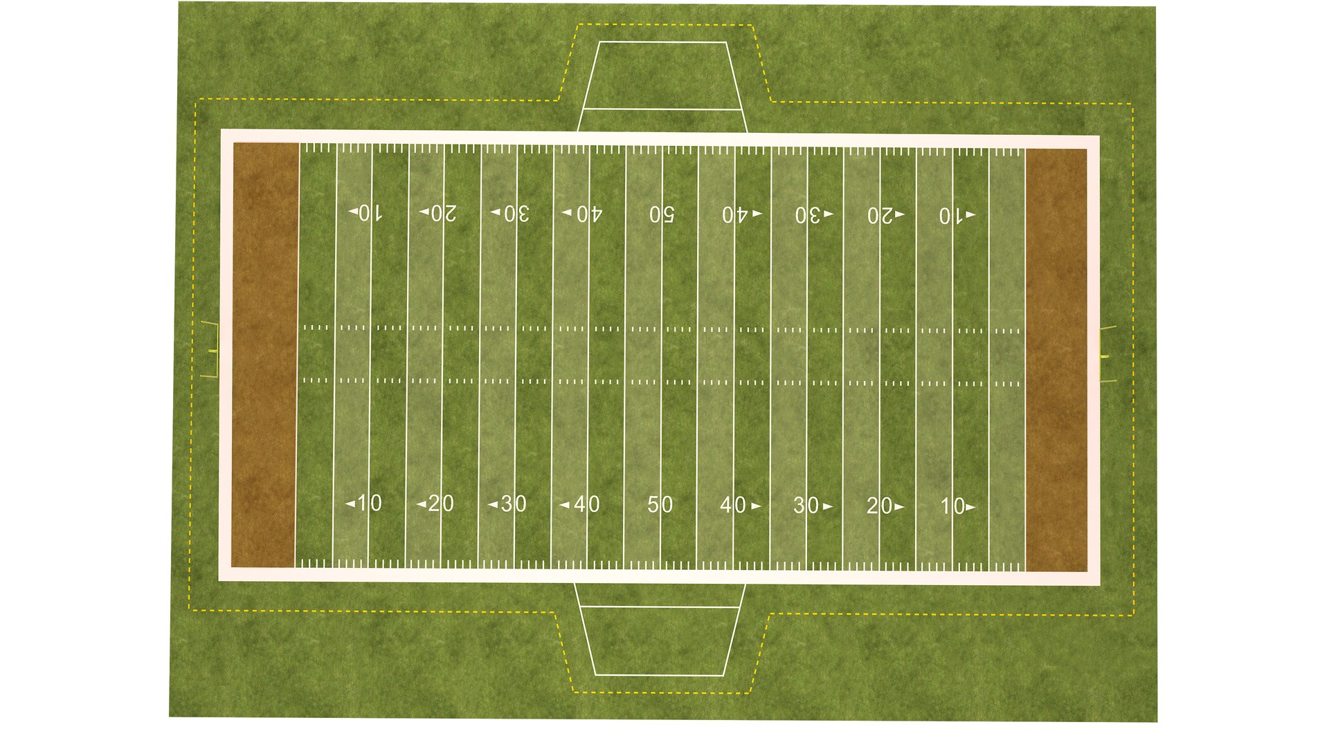 Field American Football Model - TurboSquid 1472872